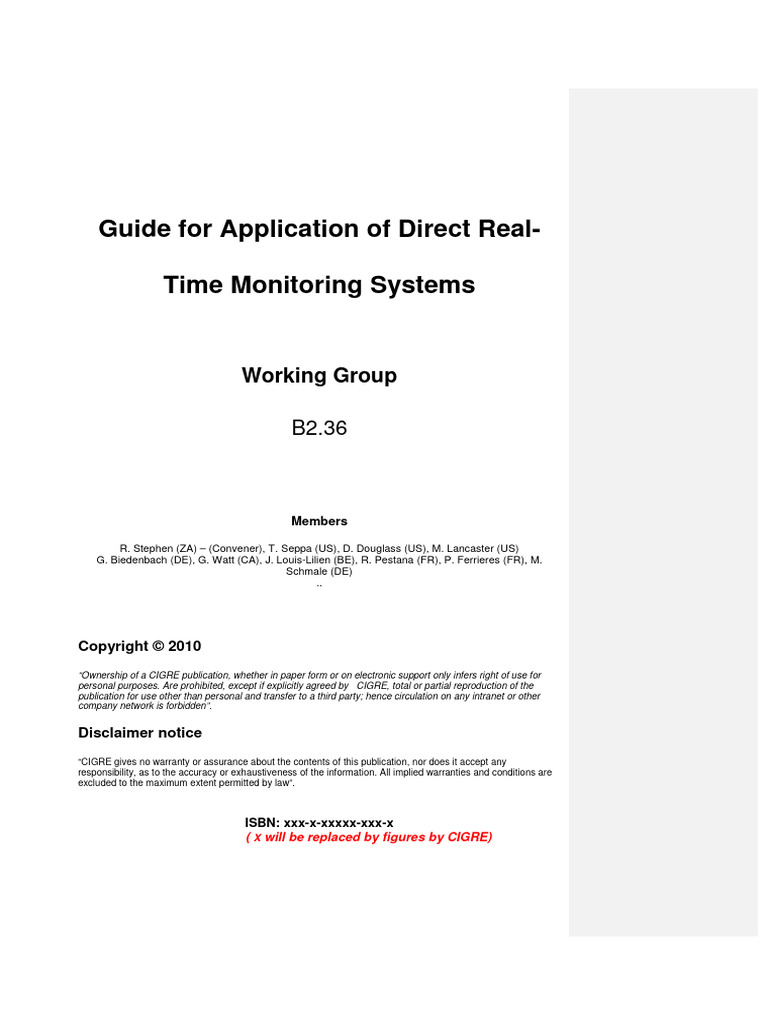 Reliability CaseStudy CIGRE Brochure 498 RTM | PDF | Electric Power Transmission | Electrical ...