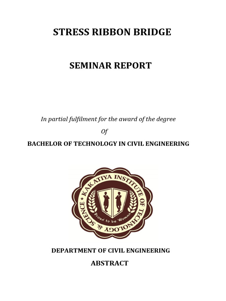 Stress Ribbon Bridges | Download Free PDF | Prestressed Concrete | Deep ...