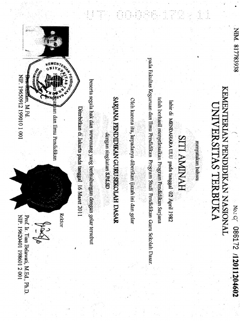 Ijazah s1 | PDF