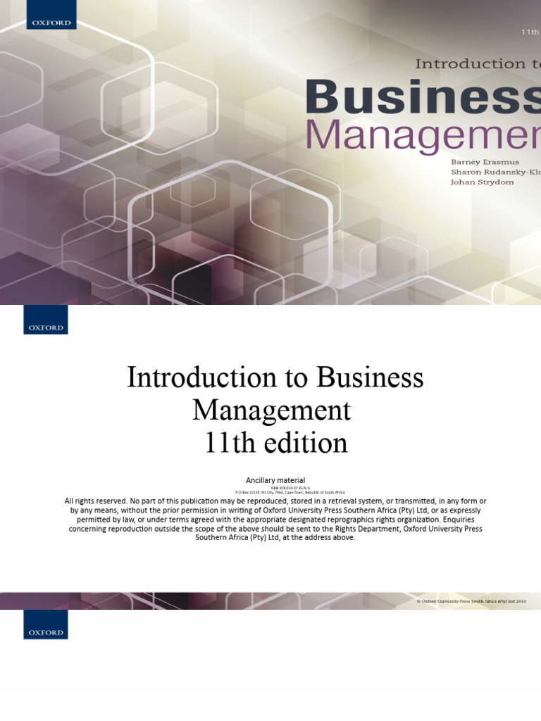 Introduction To Business Management | PDF | Economic System | Factors Of Production