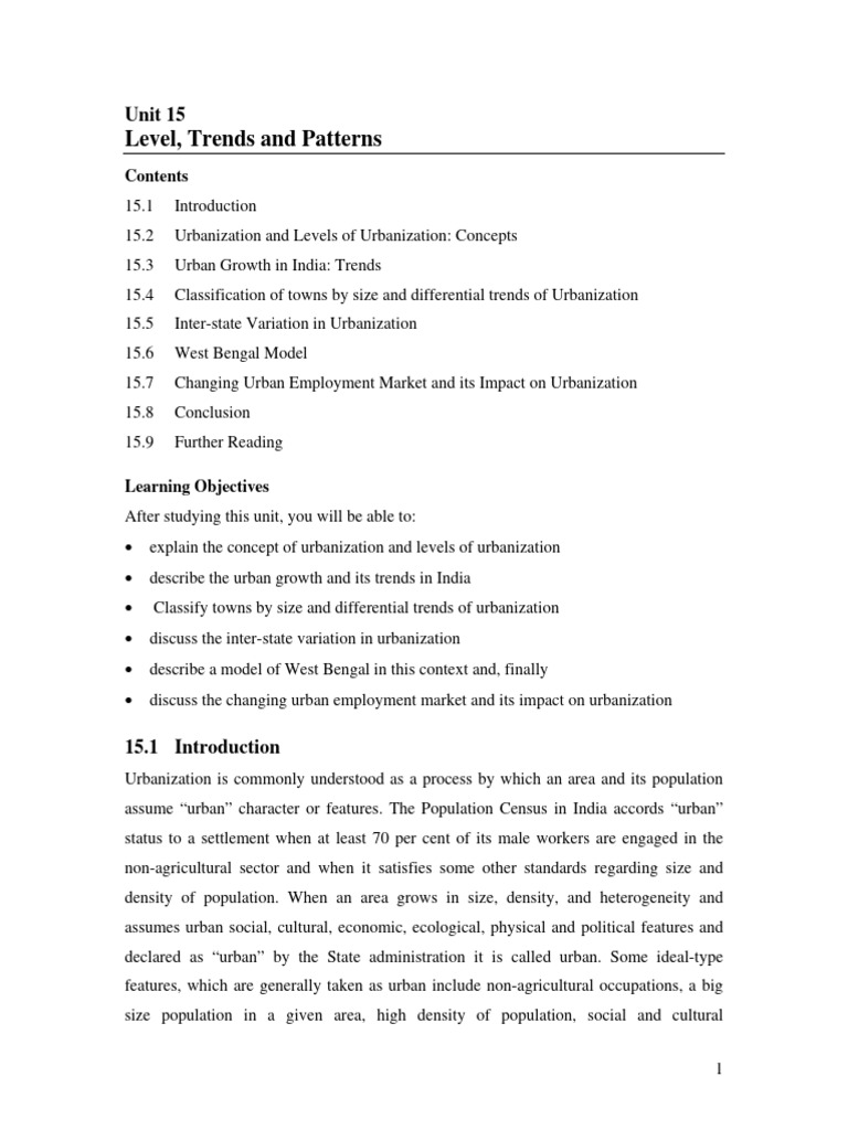 Unit 15 | PDF | Urbanization | Economic Growth