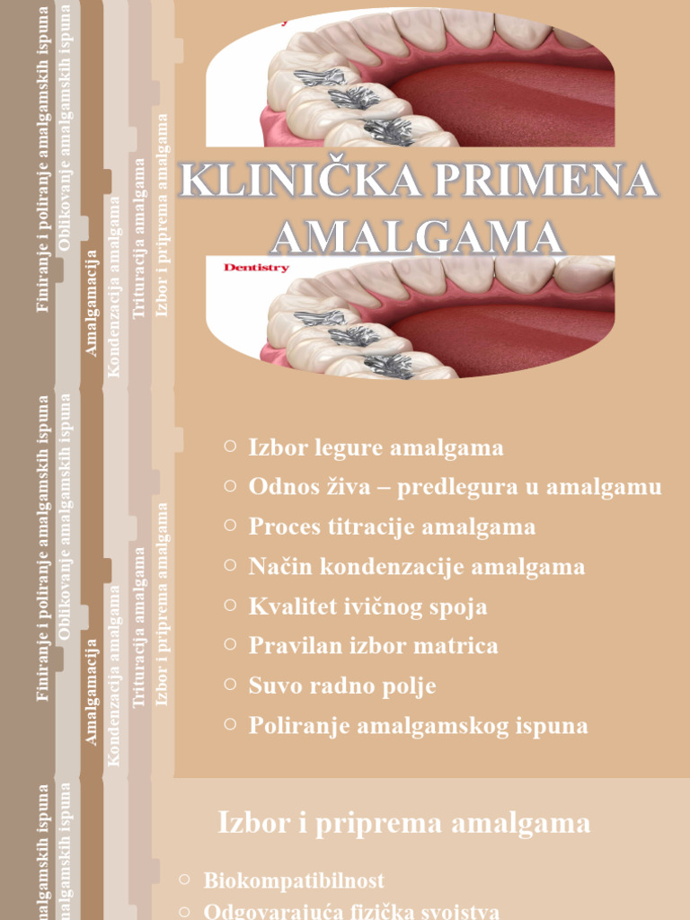 Klinička Primena Amalgama | PDF