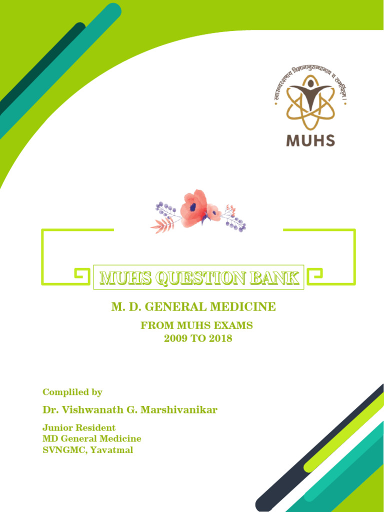 MUHS MD General Medicine Exam Papers | PDF | Heart | Hiv/Aids