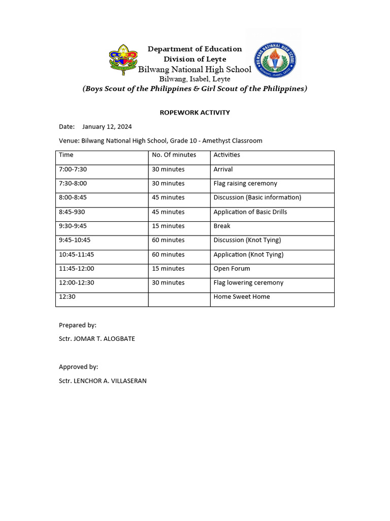 BSP - Activity Matrix | PDF