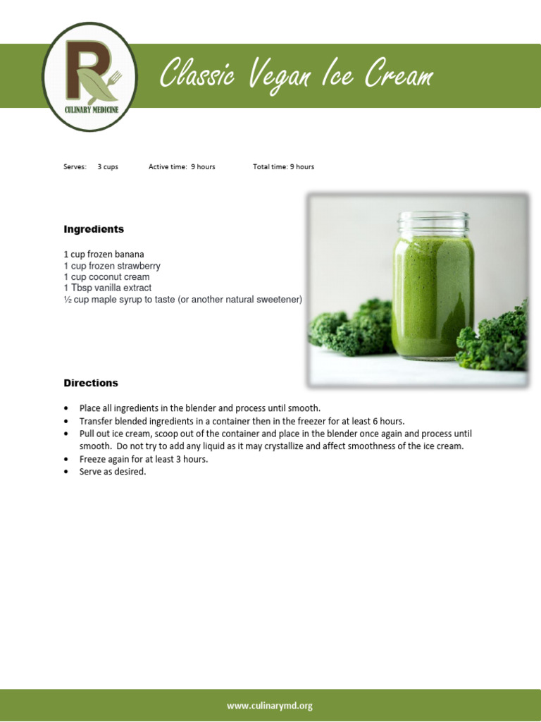 Classic Vegan Ice Cream | PDF