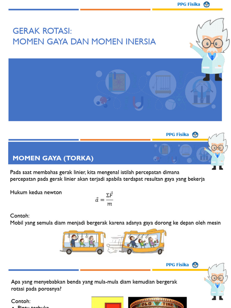 Modul 2 Dinamika Gerak Rotasi | PDF