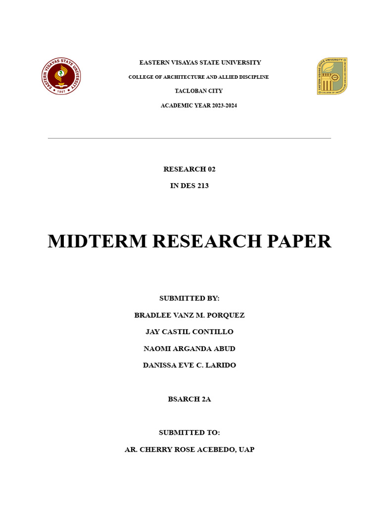 Midterm Research Paper Group 02 | PDF | Lighting | Ventilation ...