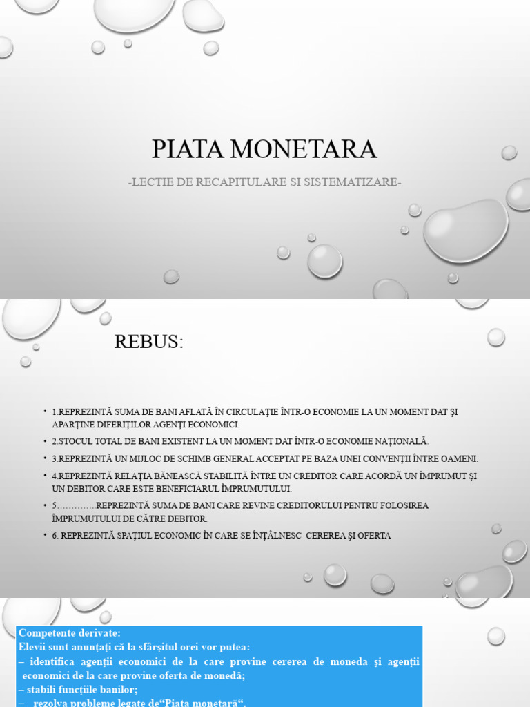 Piata Monetara | PDF
