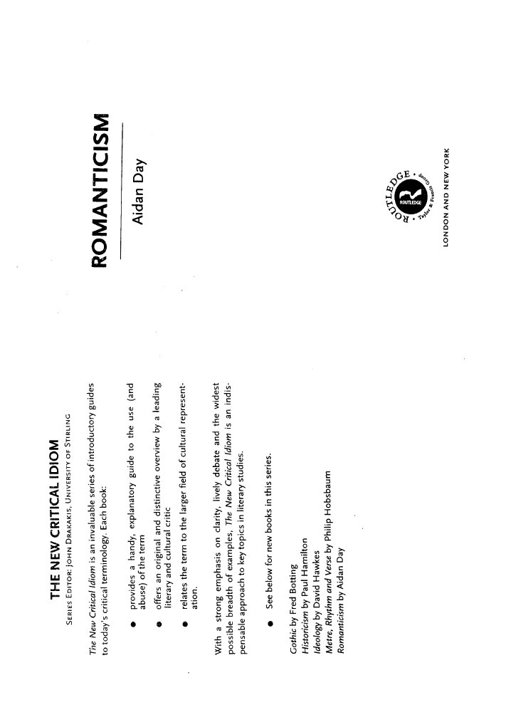 Aidan Day - Romanticism | PDF