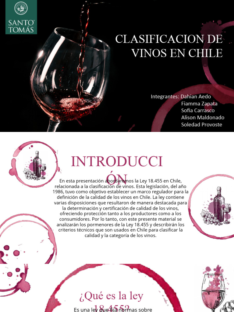 Clasificación de Vinos en Chile | PDF | Vino | Bebidas Fermentadas