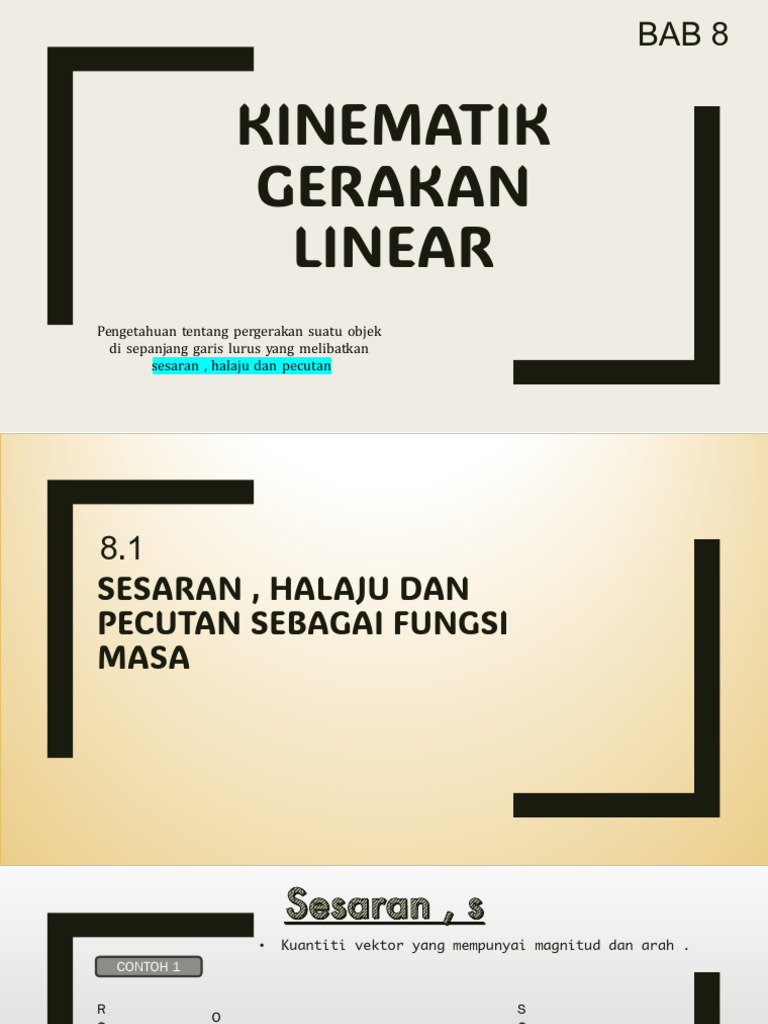 Bab 8 Kinematik | PDF