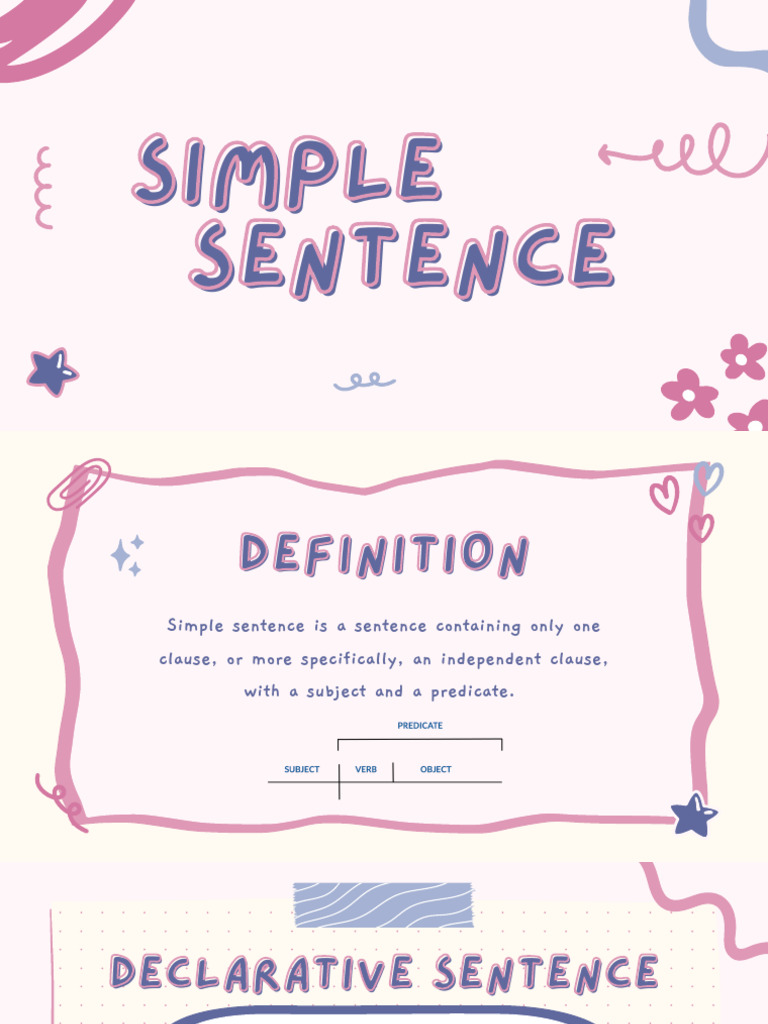 Simple Sentence | PDF