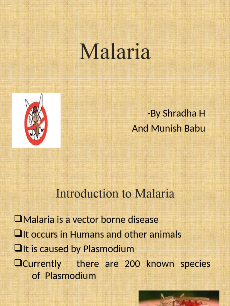 Malaria PPT 2 | PDF | Malaria | Infection