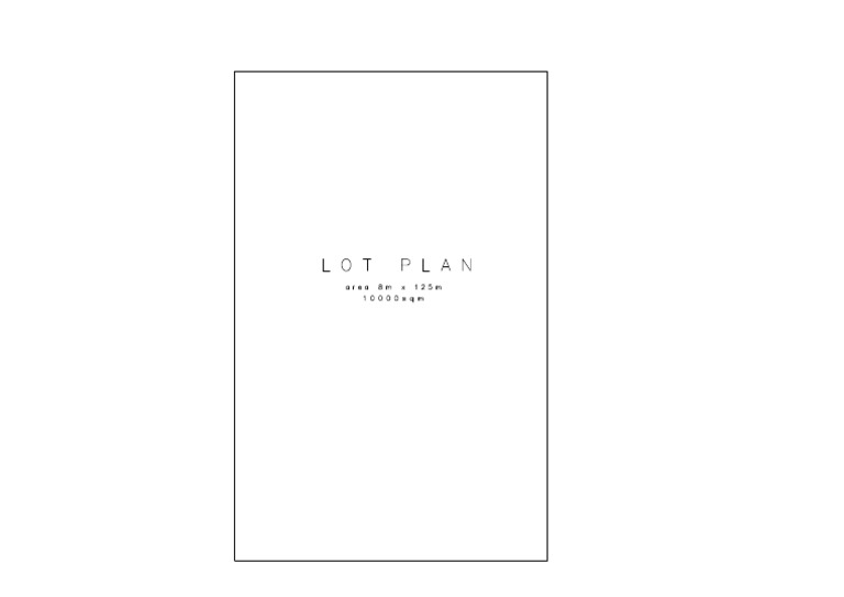 Lot Plan | PDF