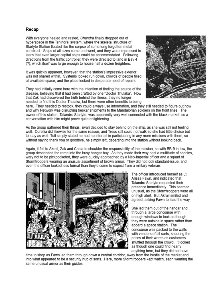 Recap and Introduction - Starlyte Station and The Kathol Rift | PDF ...