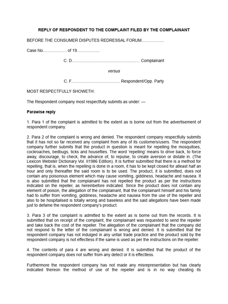 Consumer Dispute Response | PDF | Private Law | Justice