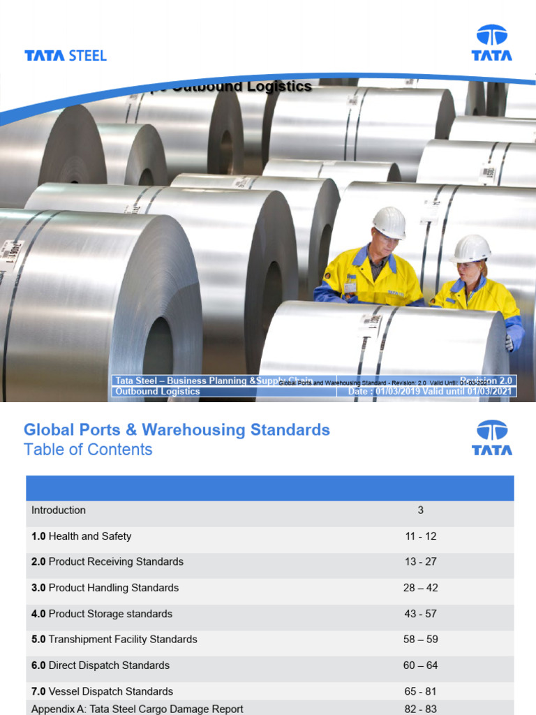 TSE Global Ports and Warehousing Standards V2.0 (Final 14.03.2019 ...