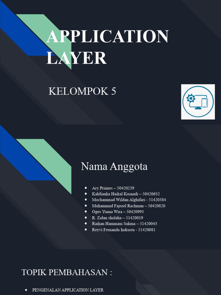 Application Layer - Kel 5 | PDF | Komputer | Teknologi & Rekayasa