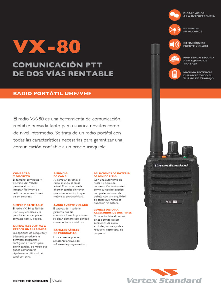 VX80 Datasheet ES | PDF