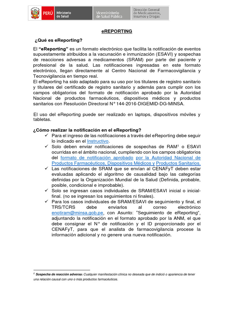 eREPORTING TRS TCRS | PDF