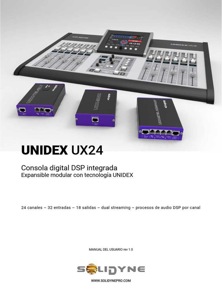 Solidyne UnidexUX24 - Rev1 | PDF | USB | Micrófono