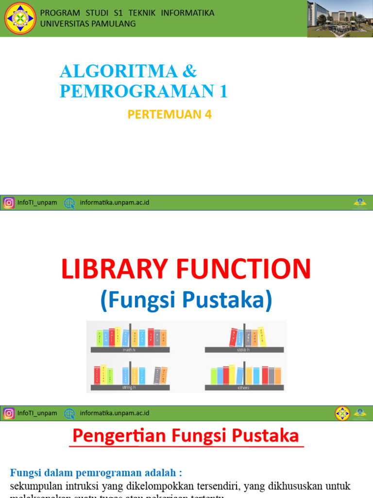 Algoritma Dan Pemrograman 1 - Pertemuan 4 | PDF | Komputer
