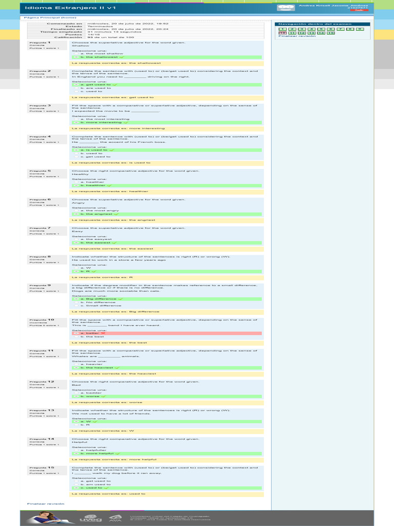 Assignment 5 Questionnaire U3 | PDF
