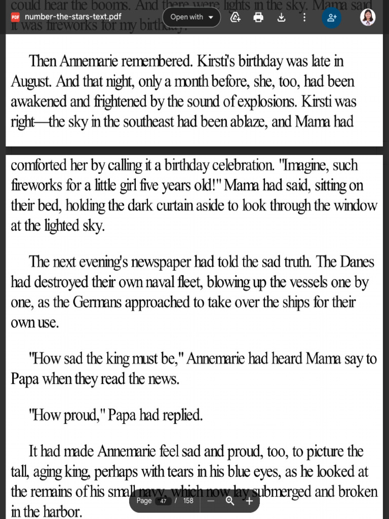 Number The Stars Text - PDF Google Drive | PDF