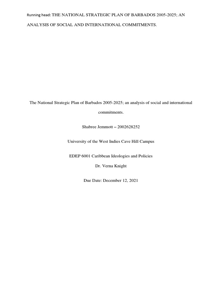 Shabree Jemmott EDEP 6001 Final Assignment | PDF | Entrepreneurship ...
