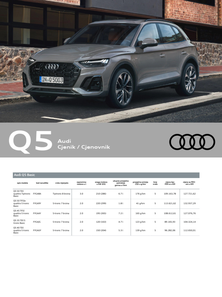 Print Audi - Q5 | PDF