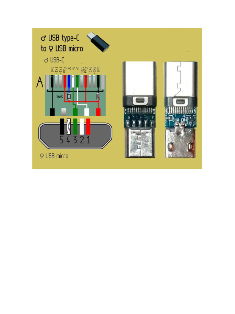 Diagrama USB Type-C To USB Micro | PDF