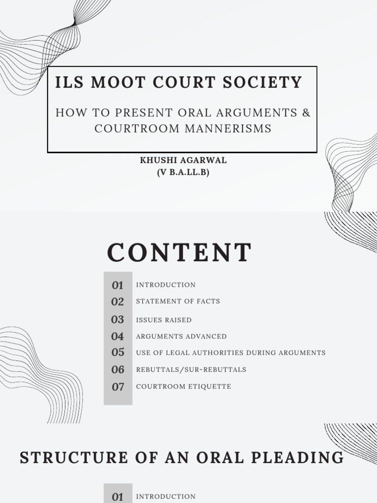 Presentation of Oral Arguments | PDF