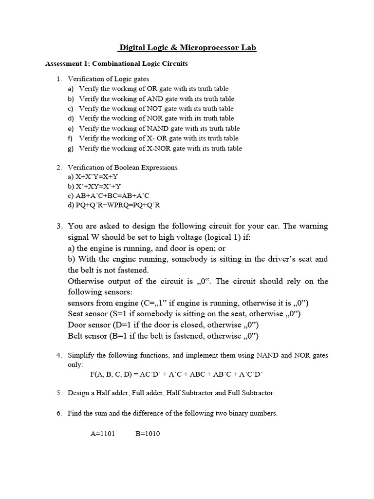 DLM Cycle Sheet | Download Free PDF | Logic Gate | Binary Coded Decimal