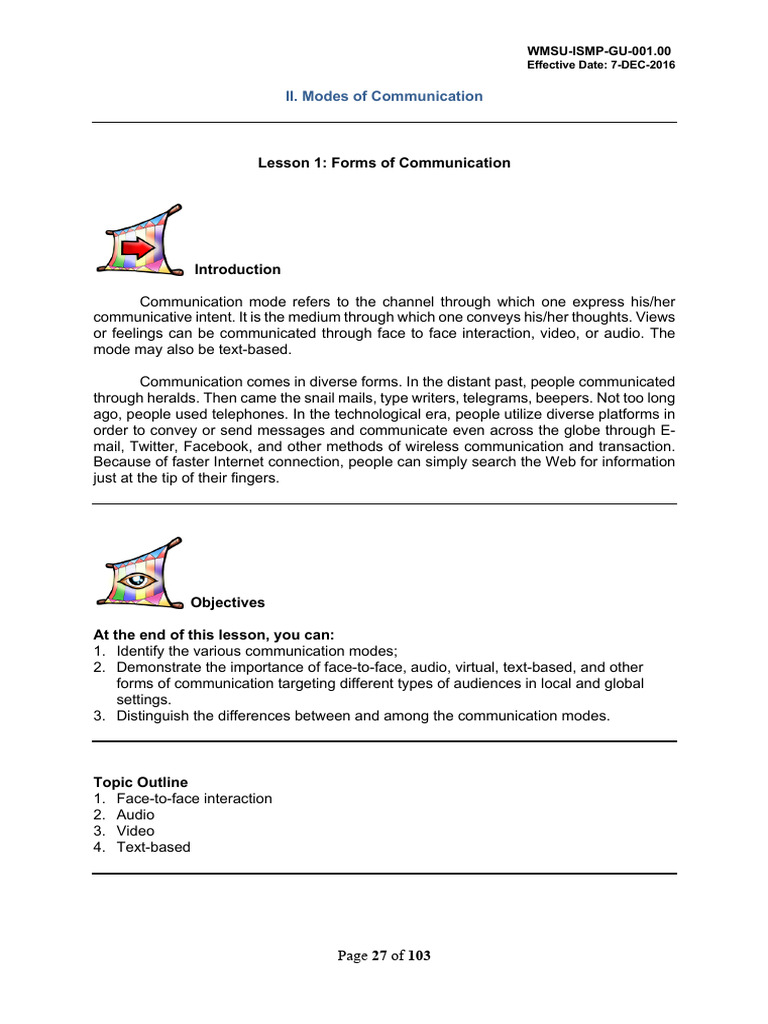 CAS 101 - Lesson 4 | PDF | Communication | Cyberspace