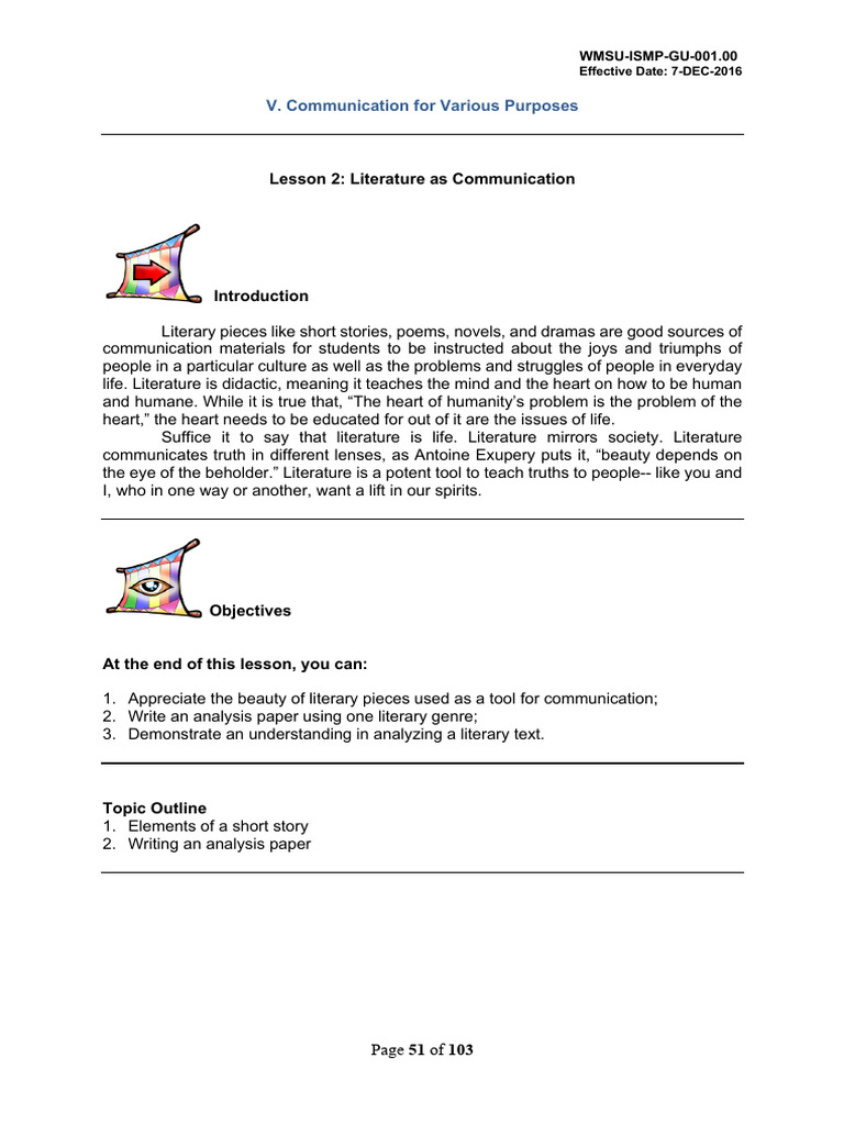 CAS 101 - Lesson 11 | PDF | Plot (Narrative) | Essays