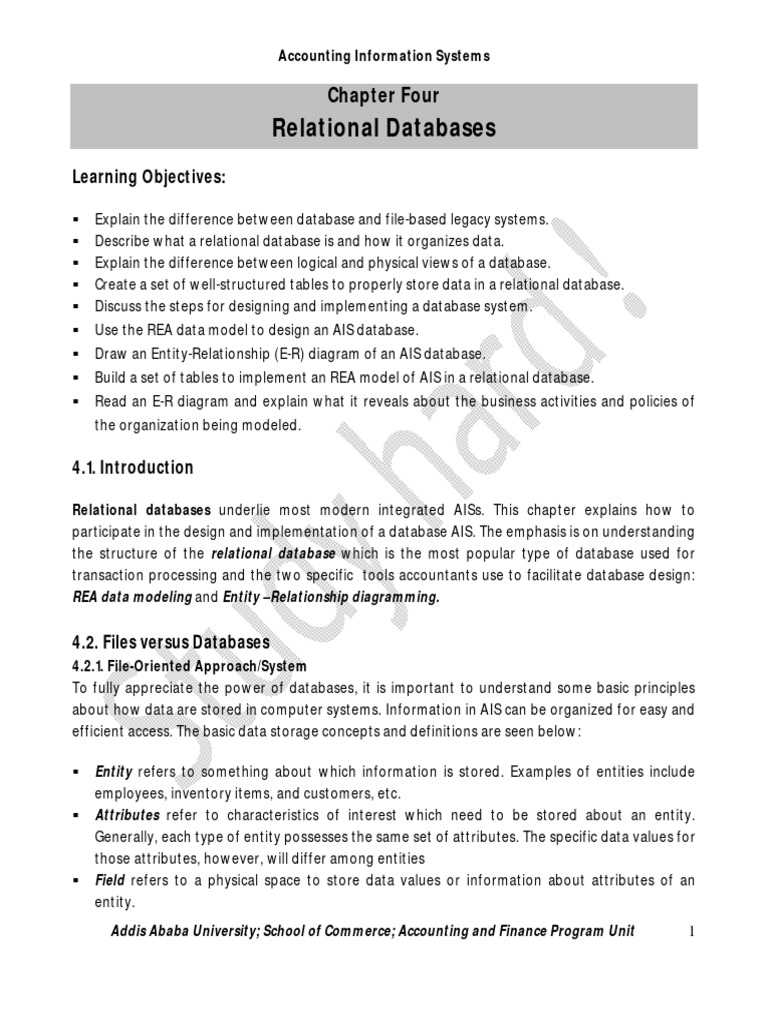 AIS C4 Ed | PDF | Databases | Relational Model