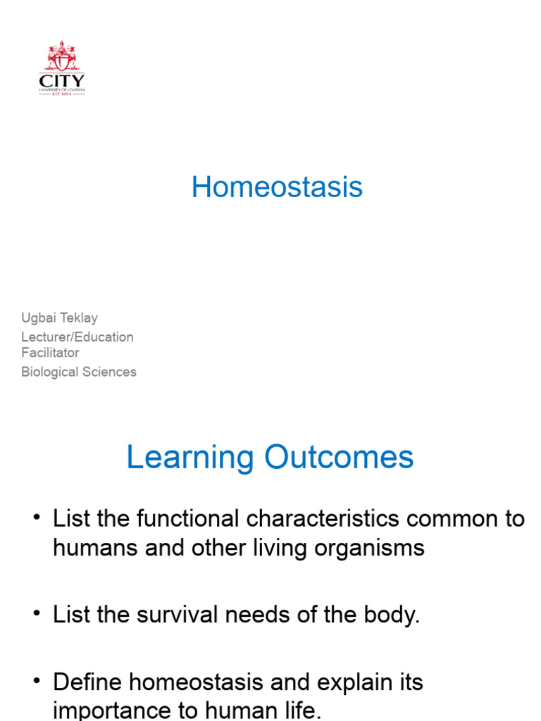 Homeostasis | PDF | Homeostasis | Physiology