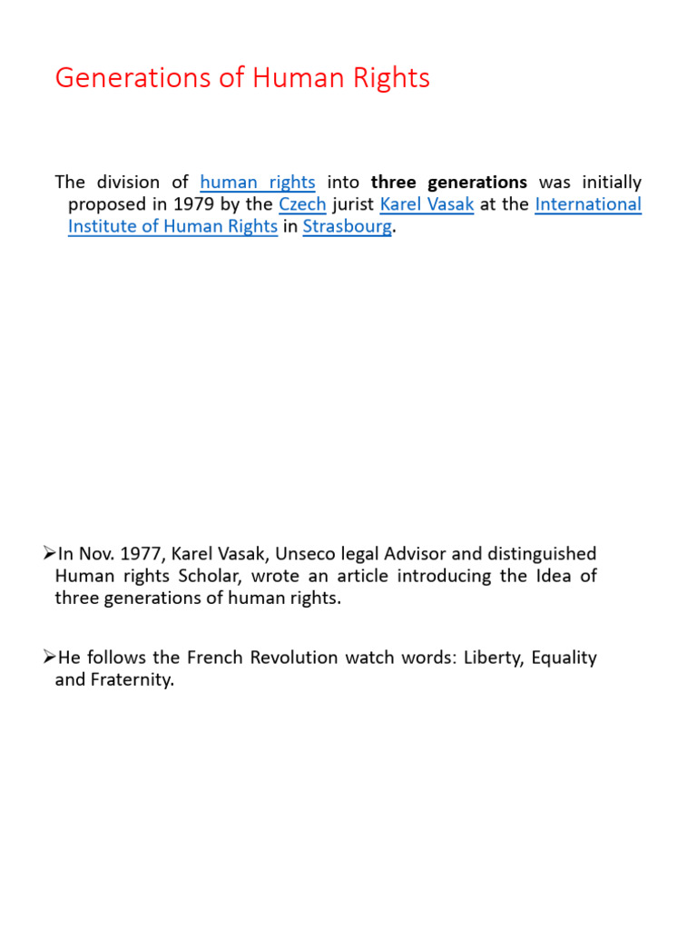 Generations of Human Rights Explained | PDF | Human Rights | Rights
