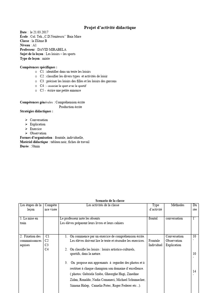 Loisirs - Sports | PDF