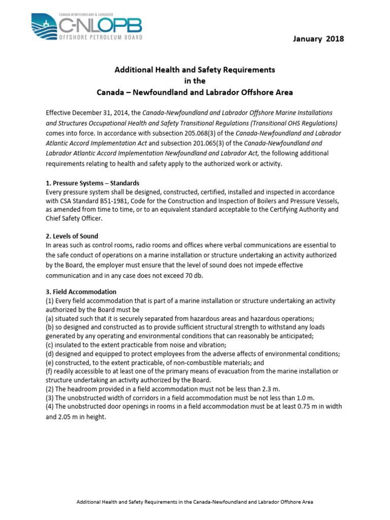 Offshore Safety Regulations Update | PDF | Occupational Safety And ...