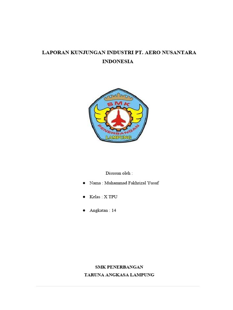 Contoh Laporan Kunjungan Industri | PDF
