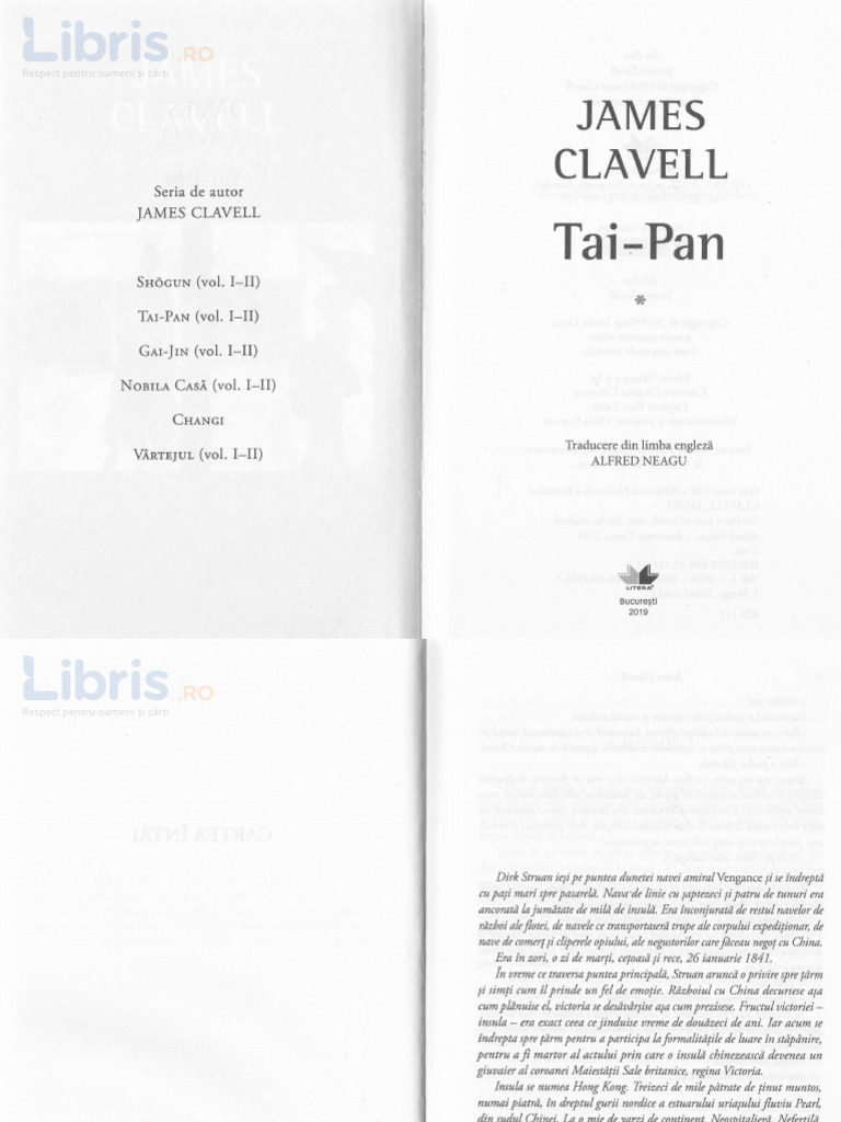 Tai-Pan. Vol.1 Si 2 - James Clavell | PDF
