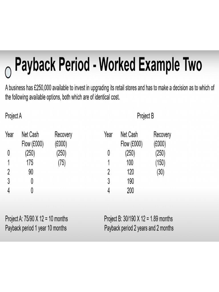 Payback Period | PDF