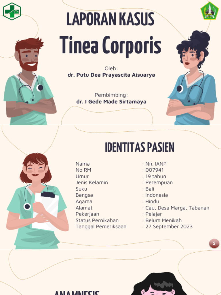 Lapsus 1 PPT Tinea Corporis Dea | PDF