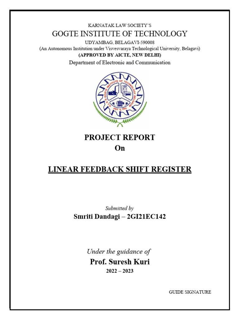 DSD Project Report | PDF | Electronics | Computing