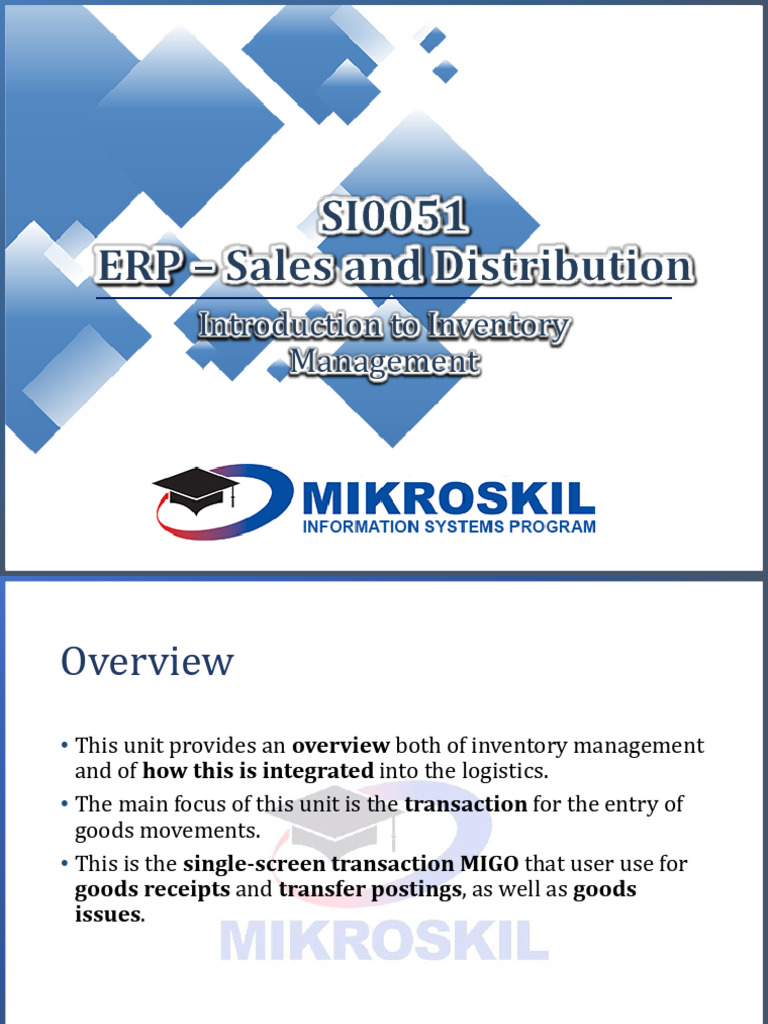 01 - Introduction To Inventory Management | PDF | Warehouse | Goods