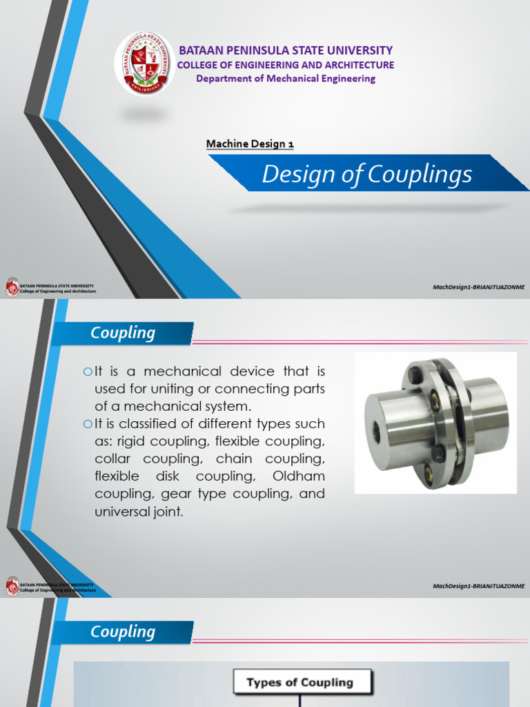 Machine Design 1 - Coupling Design | PDF | Mechanical Engineering ...