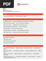 Vegetable Calorie Chart (Per 100g) | PDF | Cooking, Food & Wine