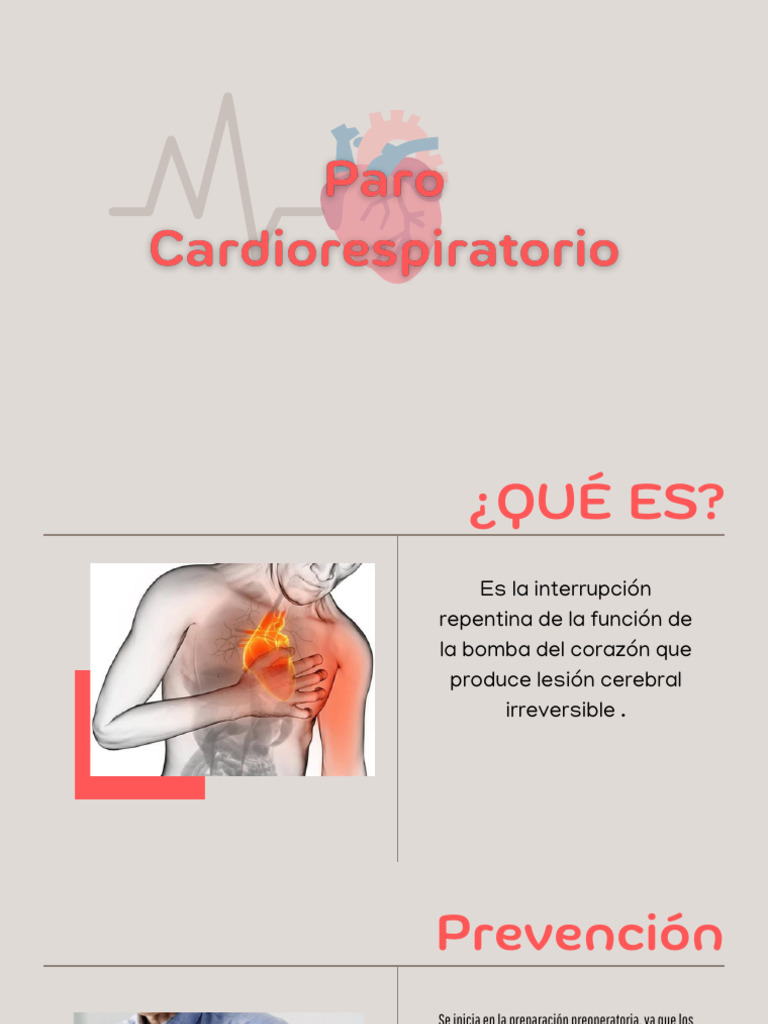 Paro Cardiorespiratorio | Descargar gratis PDF | Reanimación ...