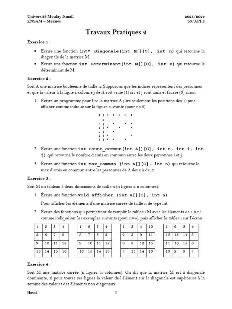 TP 1 Tableau - 2 - Dim 1 | PDF | Software Development | Computer Data
